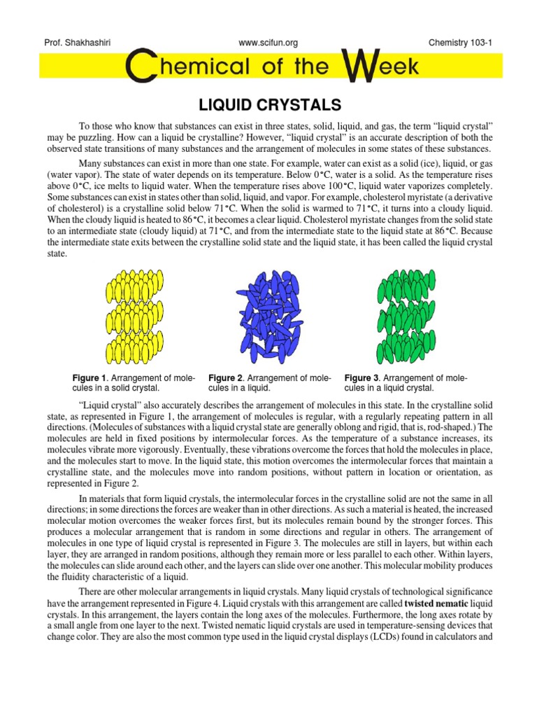 Liquid Crystals | PDF | Liquid Crystal | Polarization (Waves)