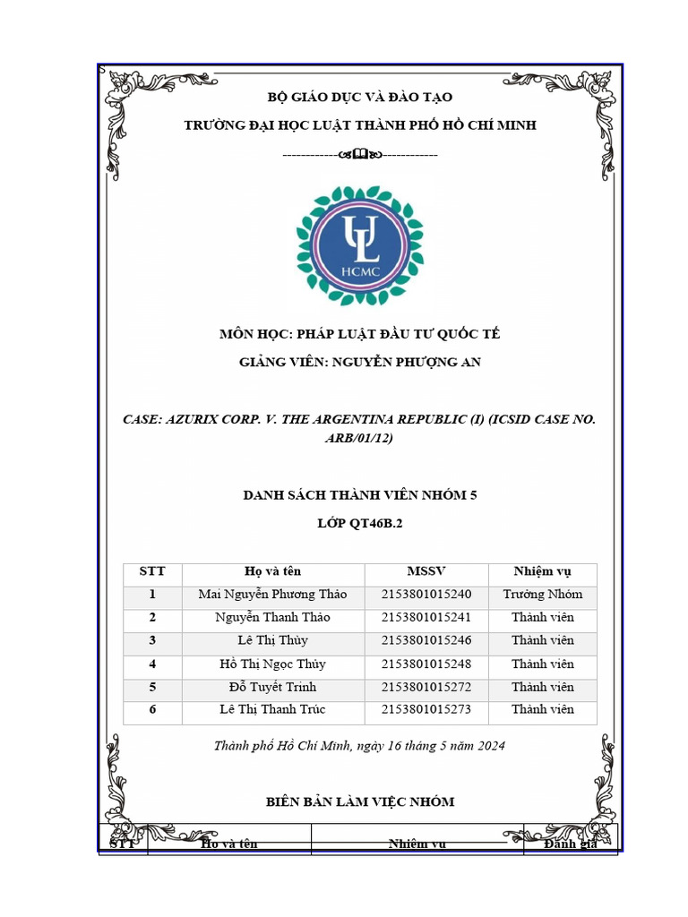 Chủ đề 4 - Nhóm 5 - QT46B2 | PDF
