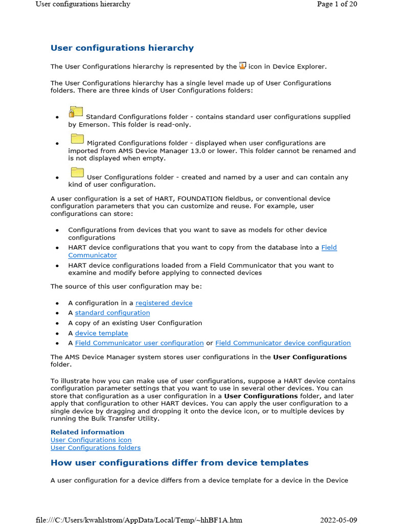 AMS User Configuration | PDF | Microsoft Excel | Databases