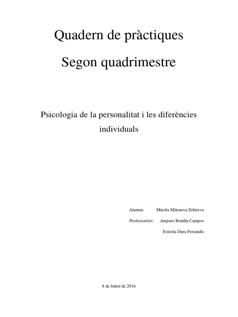 Quadern de Pràctiques2n | PDF