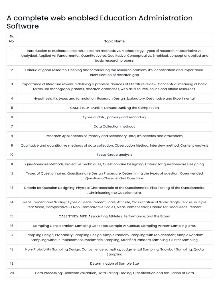 A Complete Web Enabled Education Administration S | PDF | Regression ...