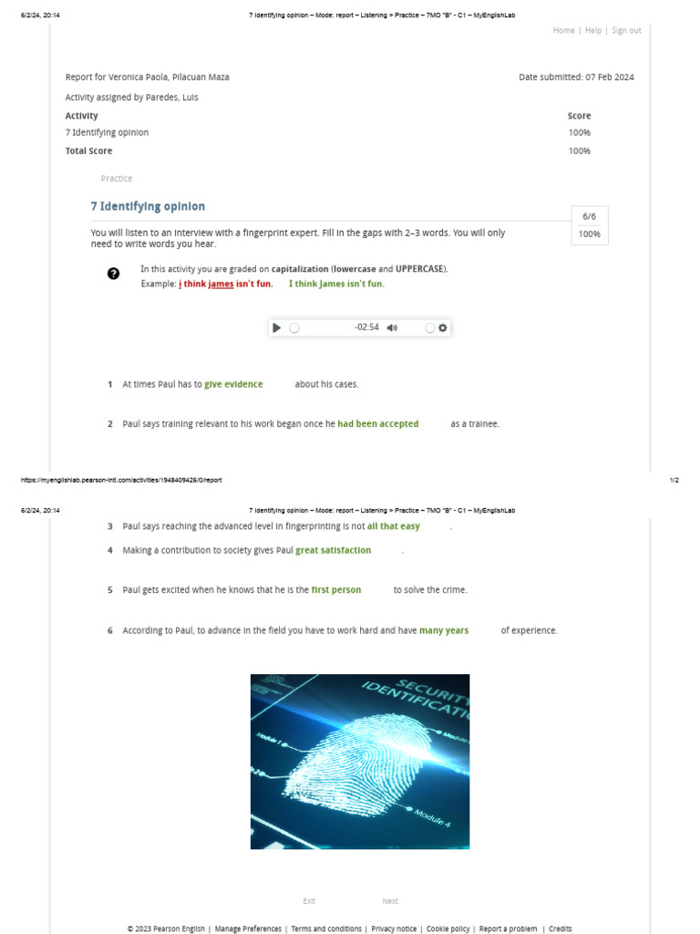 7 Identifying Opinion - Mode - Report - Listening - Practice - 7MO - B ...