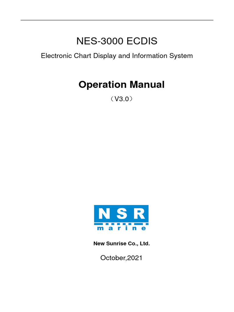 Nes 3000 Ecdis | PDF | Computing | Navigation
