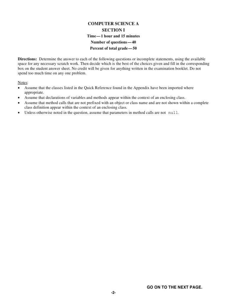 Pdf. AP Compsci AP Exam 2008-5-43 | PDF