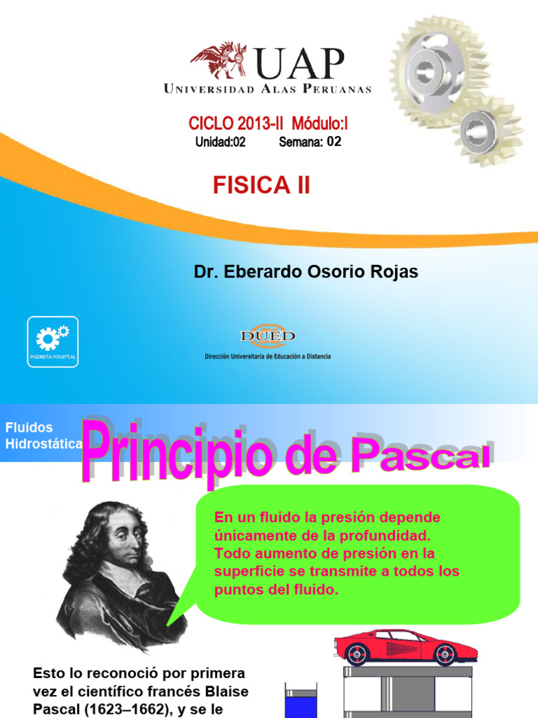 02 Principio de Pascal | Descargar gratis PDF | Medida de presión | Presión