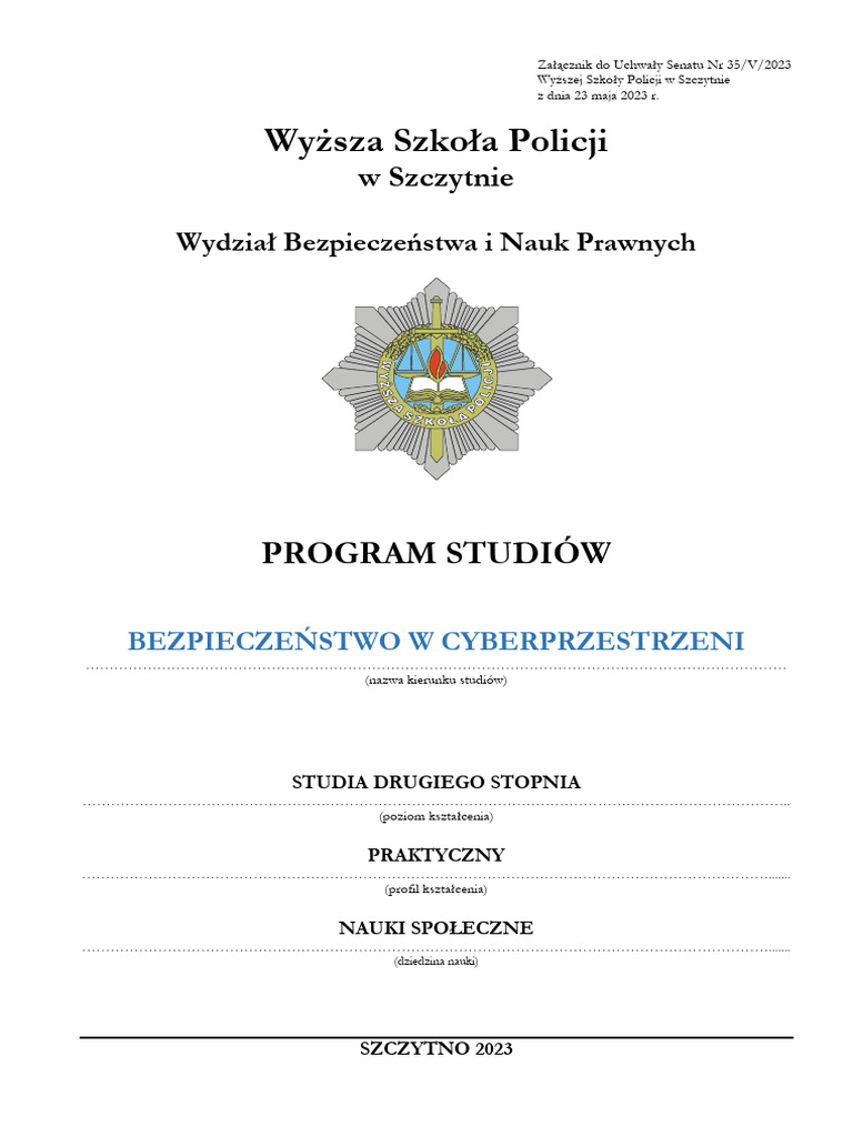 Program Studiów | PDF