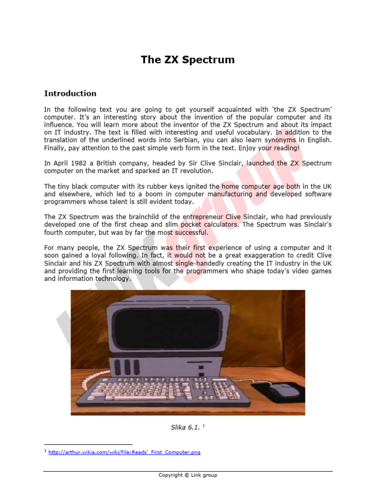 Kurs Engleskog ZX Spectrum | PDF | Linguistic Typology | Linguistic ...