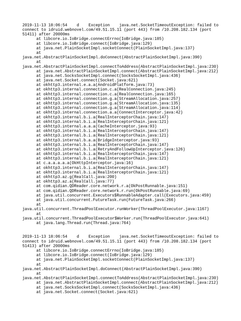 2019-11-13 Exception Log | PDF