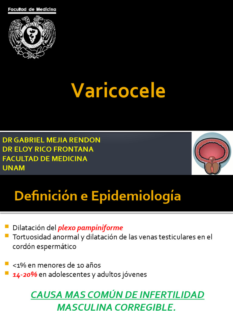Varicocele | PDF | Especialidades Medicas | Angiología