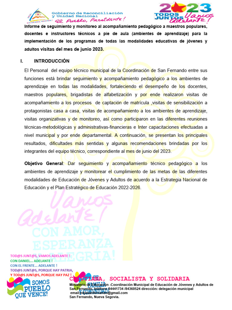Consolidado Junio 2023 | PDF | Educación Secundaria | Enseñando