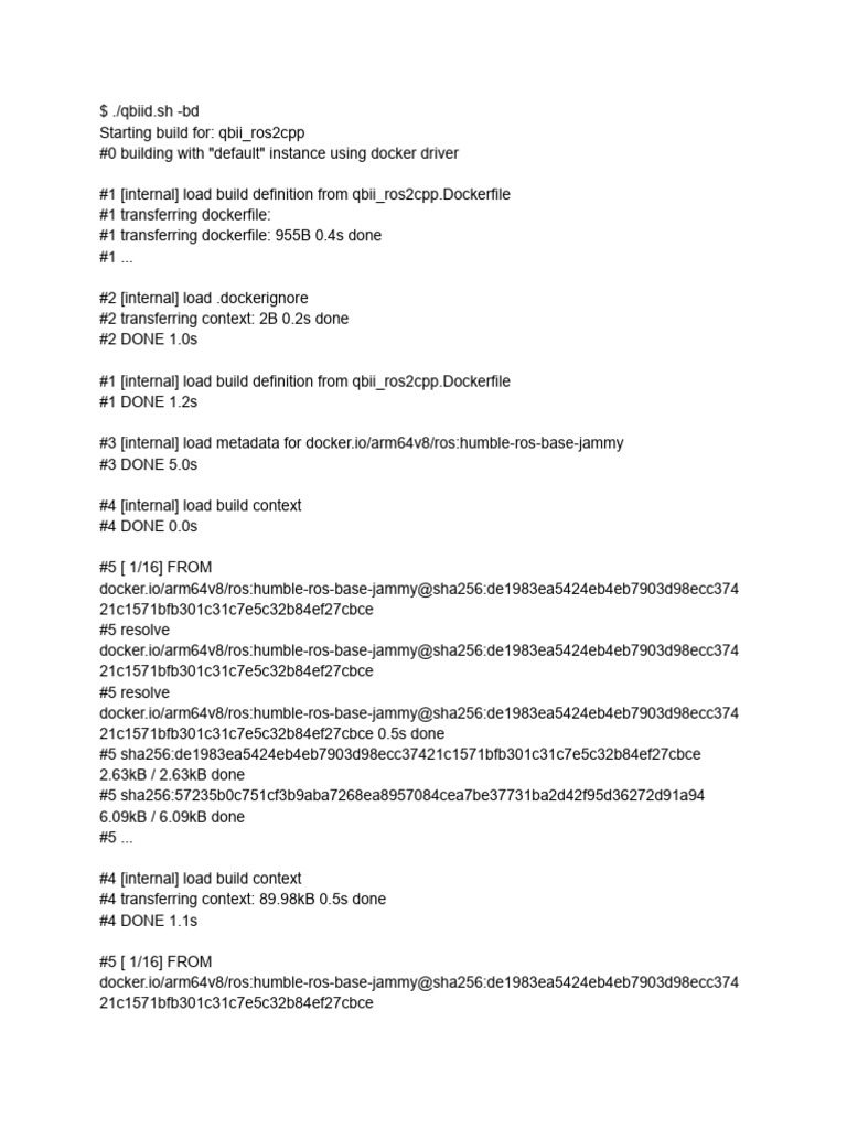 QBii ROS2 Build Fail Log | PDF | Zip (File Format) | Software Engineering