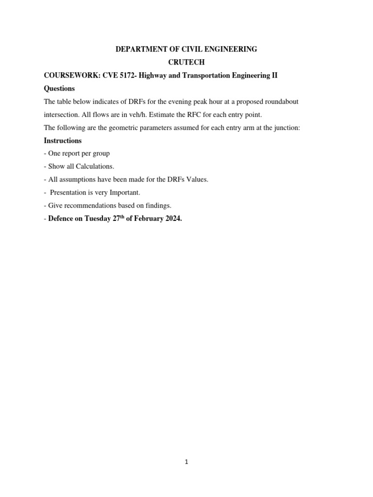 Course Work - CVE 5172-2022-2023 - Latest | PDF | Circle | Diameter