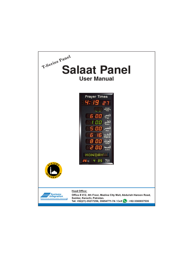 Salaat Panel User Manual Guide | PDF | Google Play | Mobile App