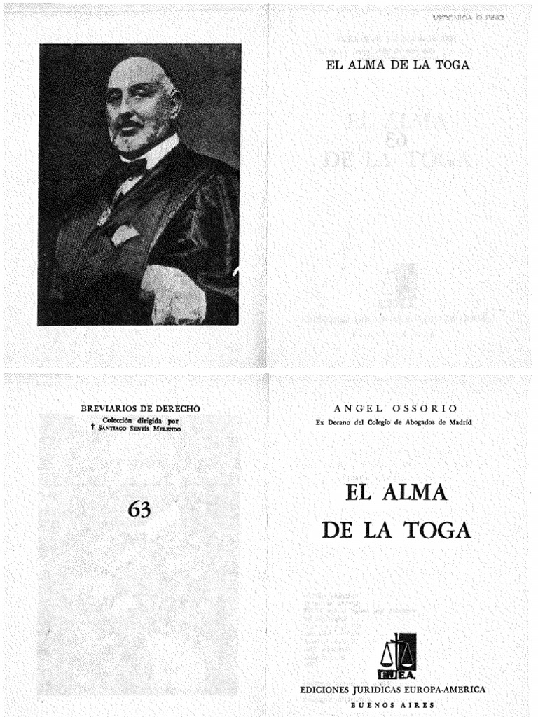 El Alma de La Toga - OSSORIO ANGEL | PDF