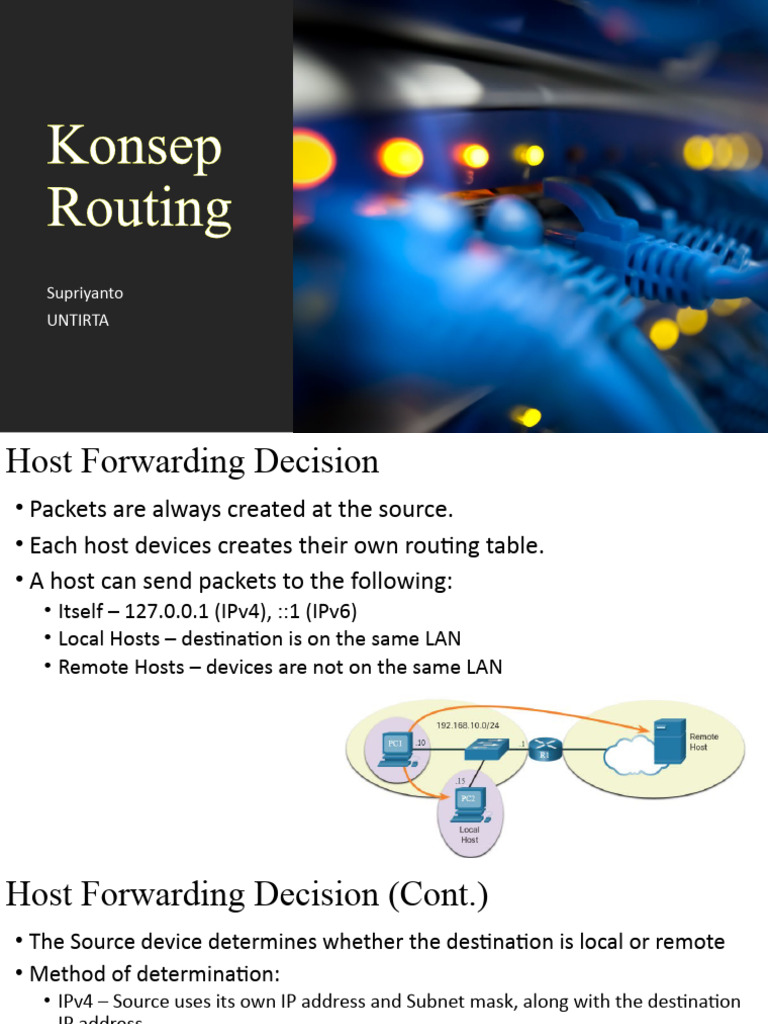 Jaringan 15 Routing | PDF | Ip Address | Router (Computing)