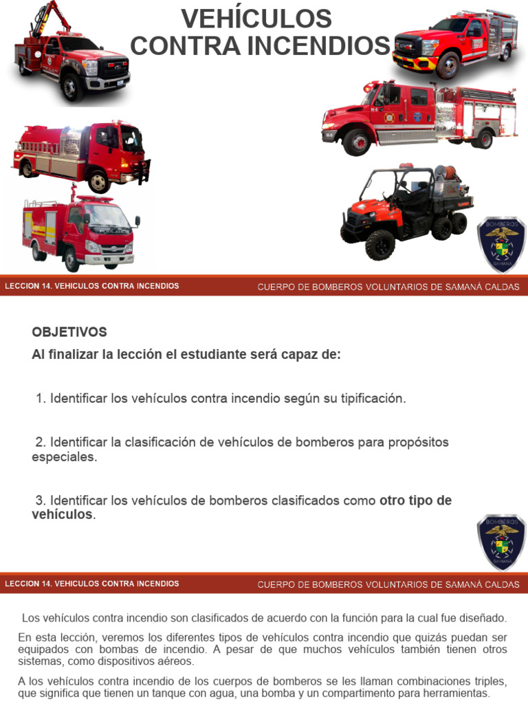 VEHÍCULOS Contra Incendio | Descargar gratis PDF | Camion de bomberos | Bombero