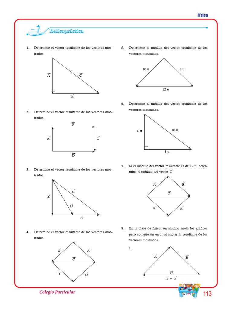 Vector Resultante (Práctica) | PDF | Vector Euclidiano | Física