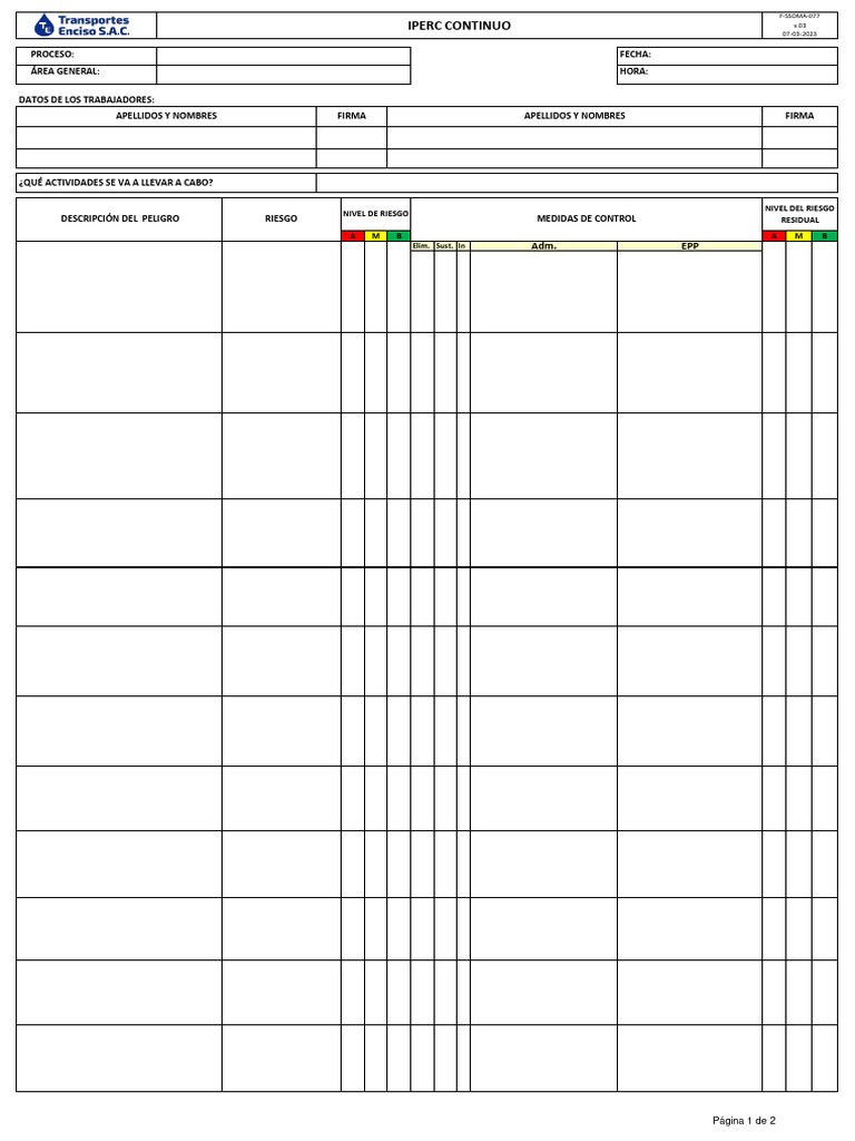 IPERC Continuo - Tup | PDF