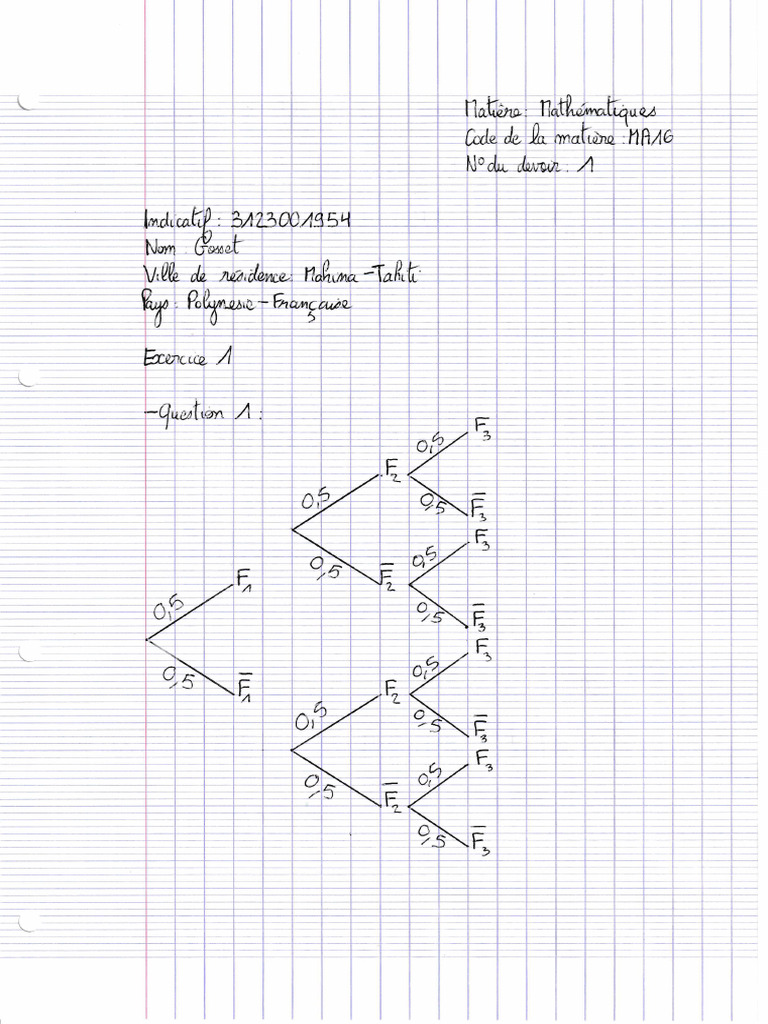 DEVOIR 1 MA16 - Emma GOSSET - 20231022 - 0001 | PDF