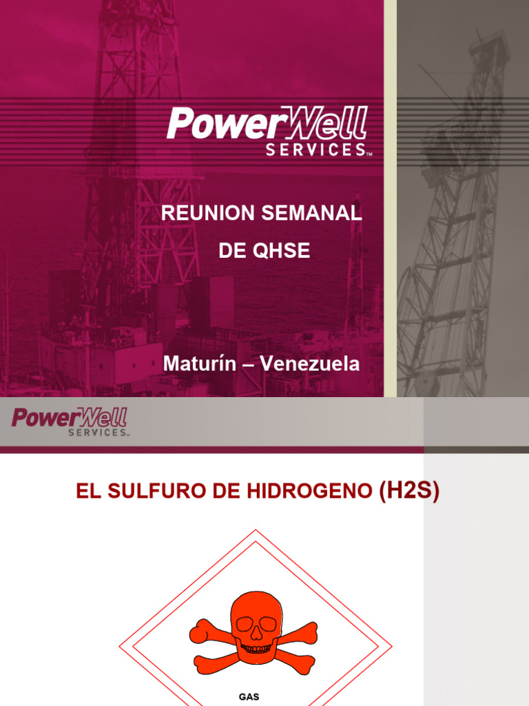 El H2S | PDF | Dióxido de azufre | Hidrógeno