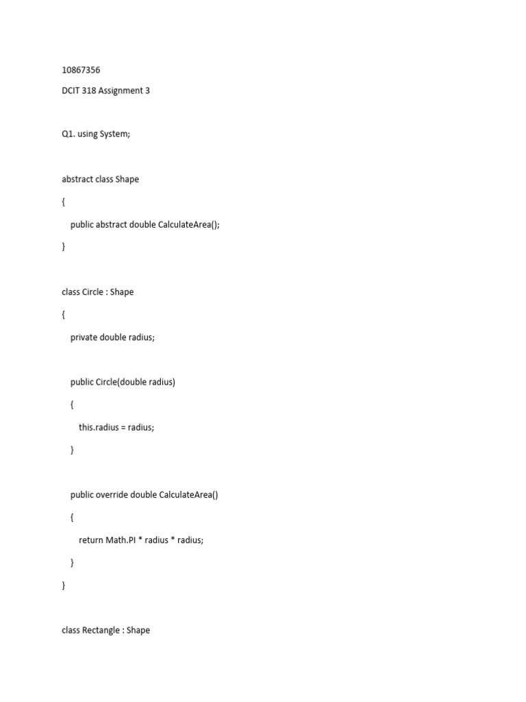 DCIT - 318 Assignment 3 | PDF | Geometric Shapes | Euclidean Plane Geometry DCIT - 318 Assignment 3 | PDF | Geometric Shapes | Euclidean Plane Geometry