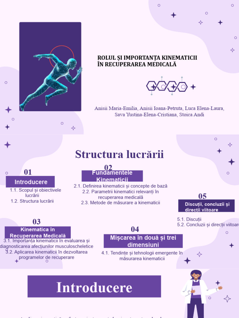 Rolul Si Importanta Kinematicii in Recuperarea Medicala | PDF