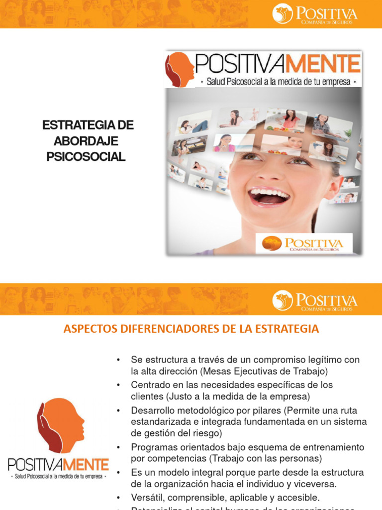 Presentacion Abordaje Psicosocial POSITIVAMENTE CICLO PHVA | PDF | Business | Violencia