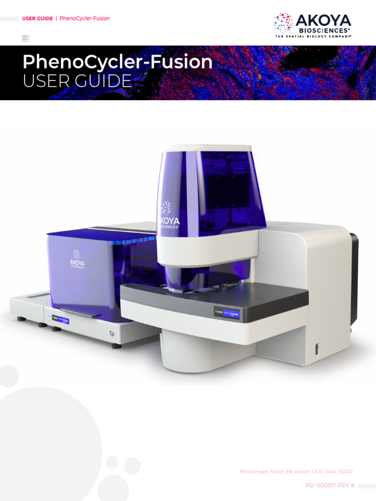 PhenoCycler-Fusion User Guide Manual 1.0.8 RevK | PDF | Safety | Fluorophore