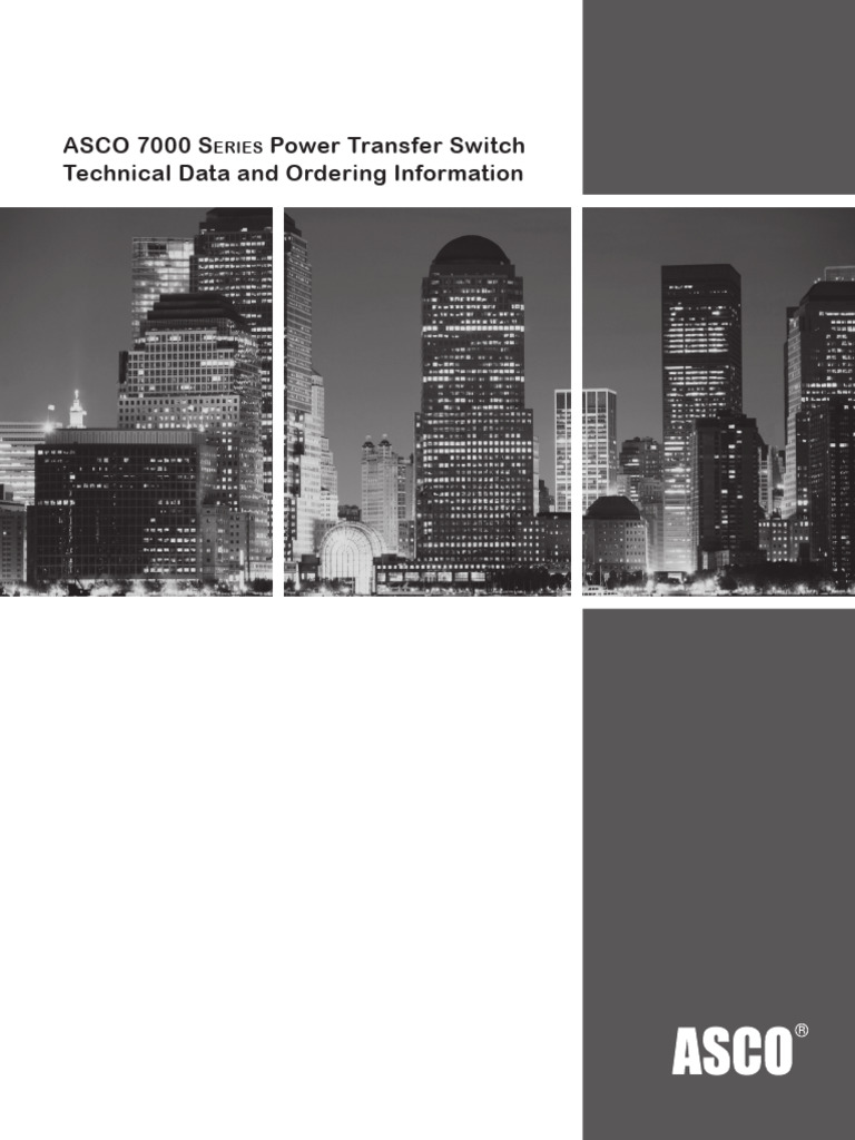 Dat Tecnicos - Ats - Asco - Serie7000 | PDF | Switch | Door