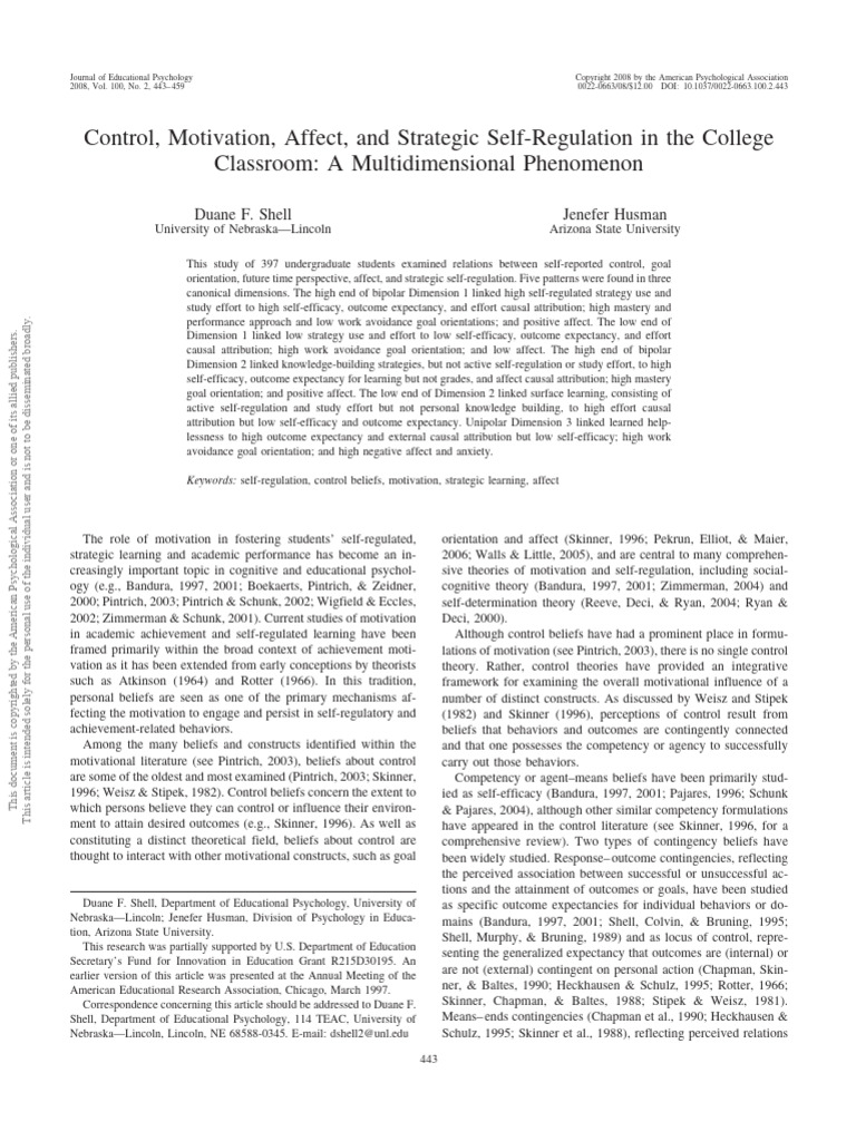 Shell 2008 | PDF | Self Efficacy | Goal