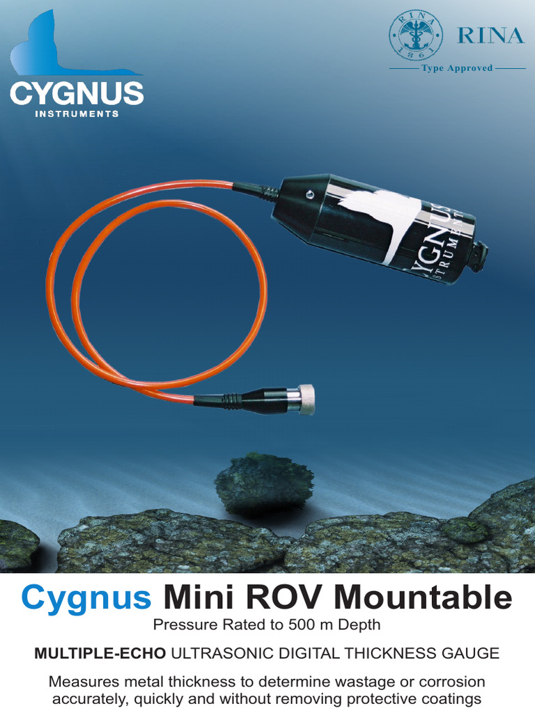 Cygnus Mini ROV Mountable Data Sheet | PDF | Video | Computer Monitor