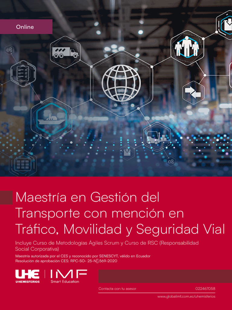 Maestria en Gestion Del Transporte Con Mencion en Trafico, Movilidad y Seguridad Vial ...