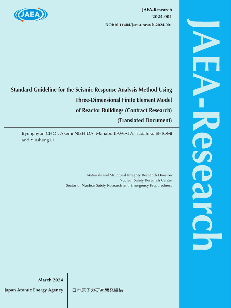 JAEA Research 2024 001 | PDF