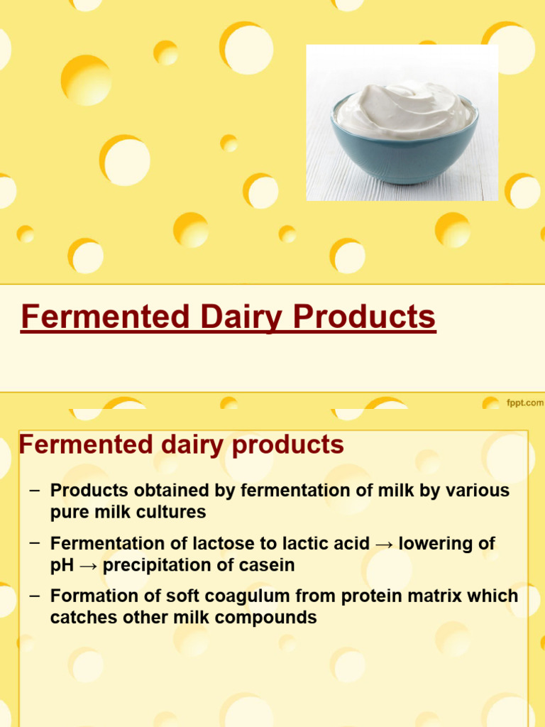 4 - Fermented Dairy Products | PDF | Yogurt | Milk