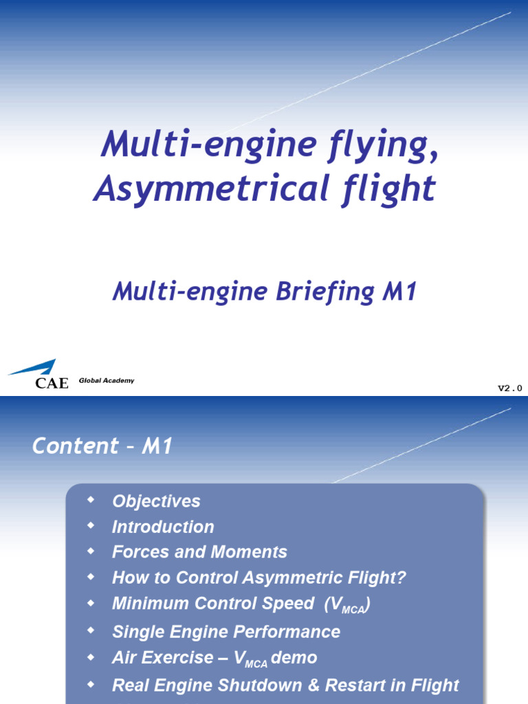 M1 - Multi-Engine Flying, Asymmetrical Flight | Download Free PDF ...