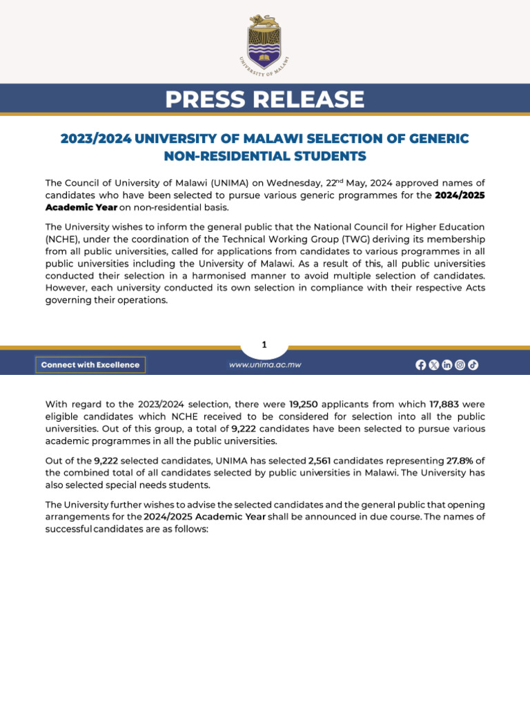 2024-2025 UNIMA Selection Press Release 6_June_2024_Final | Download ...