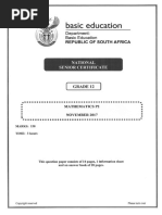 Maths Grade 11 November 2023 P2 and Memo | PDF