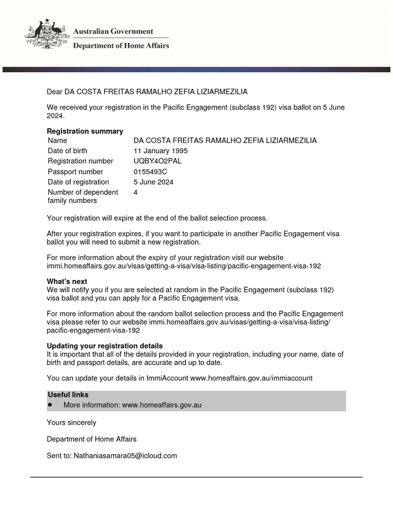 Acknowledgement of Registration | PDF
