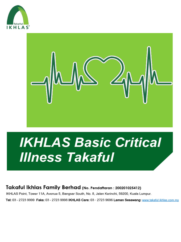 Ikhlas Basic Ci Takaful Takaful Certificate BM v0 15 06d7982b13 | PDF
