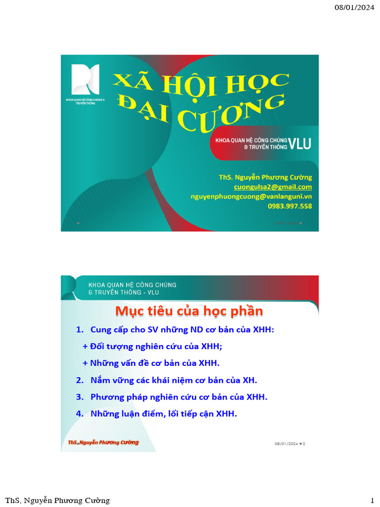 Gioi Thieu Hoc Phan | PDF