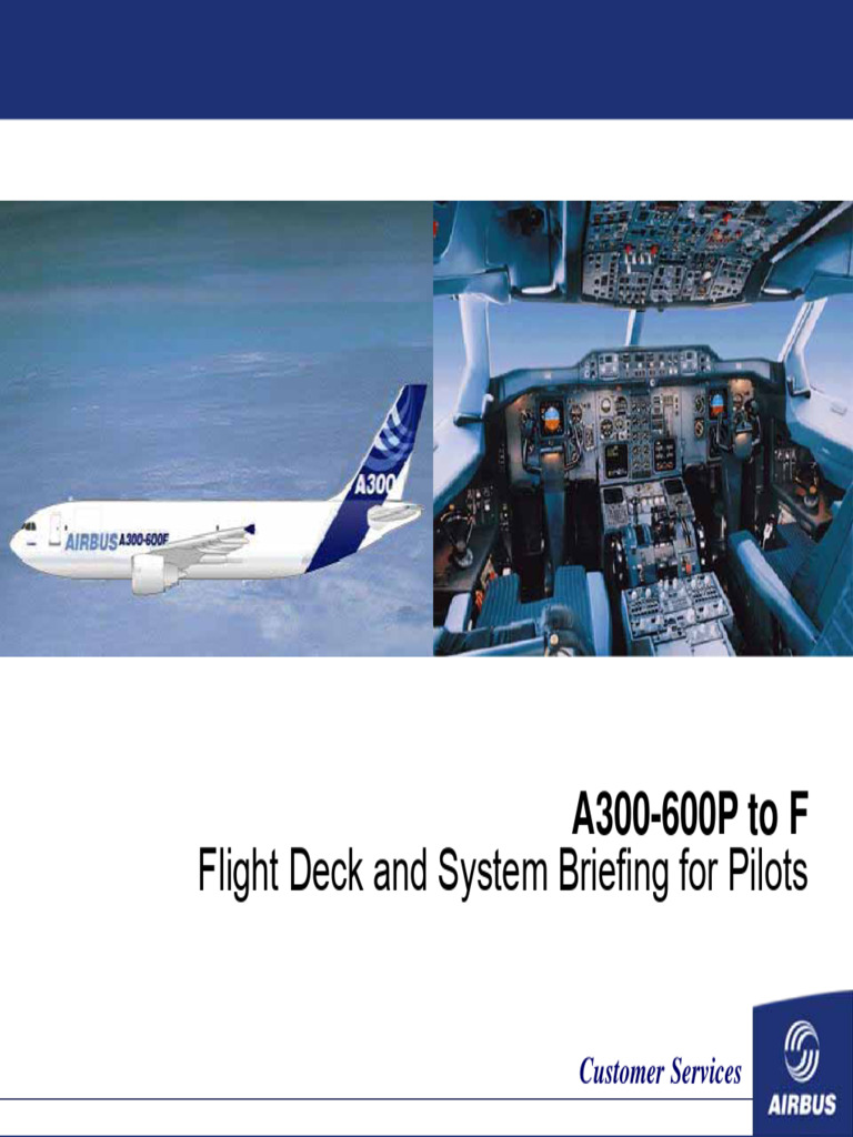 A300 - P - To - FF FLT Deck - Systems Briefing 4 Pilots | PDF | Cockpit ...