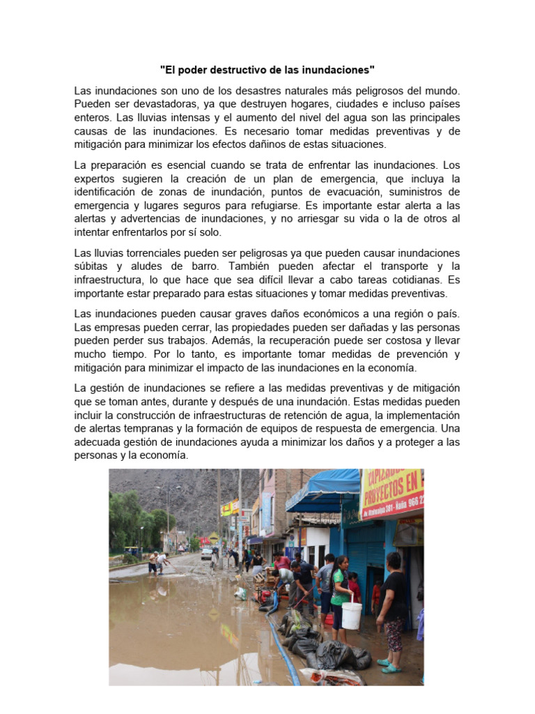 Impacto y prevención de inundaciones | PDF | Inundar | Tormentas
