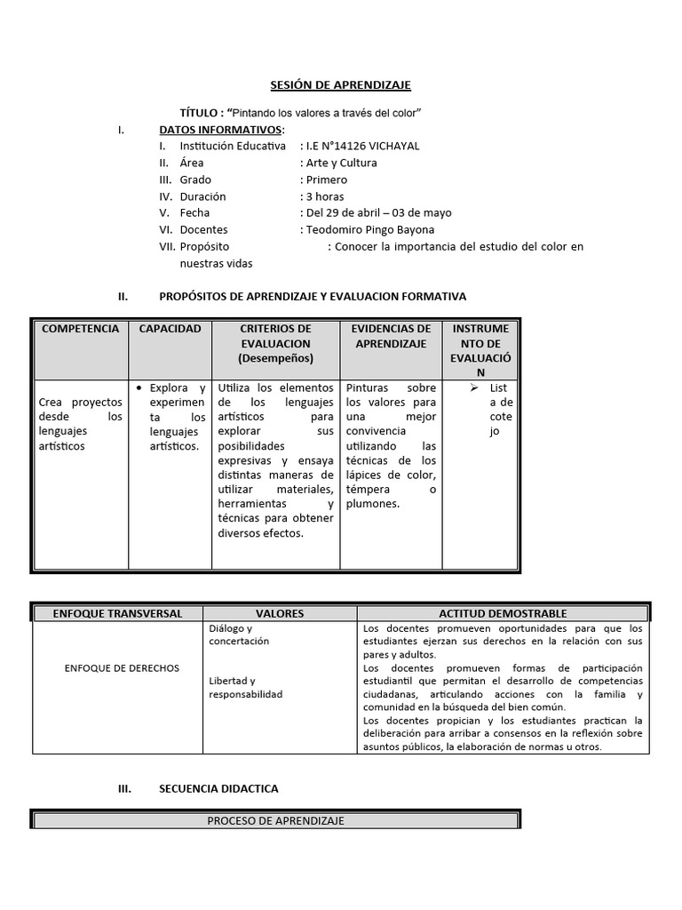 Sesión de Aprendizaje Bloque 5 | Descargar gratis PDF | Enseñando | Aprendizaje