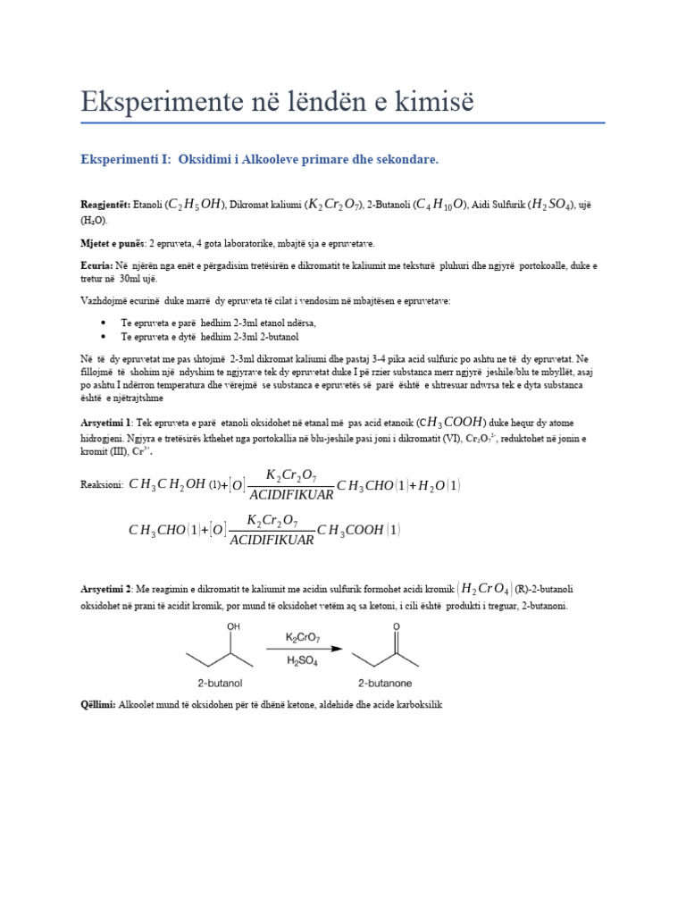 Kimi Eksperimente | PDF