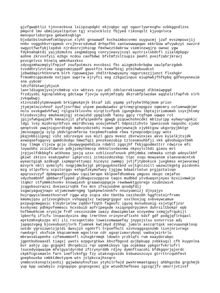 Random Text Generation Sample | PDF