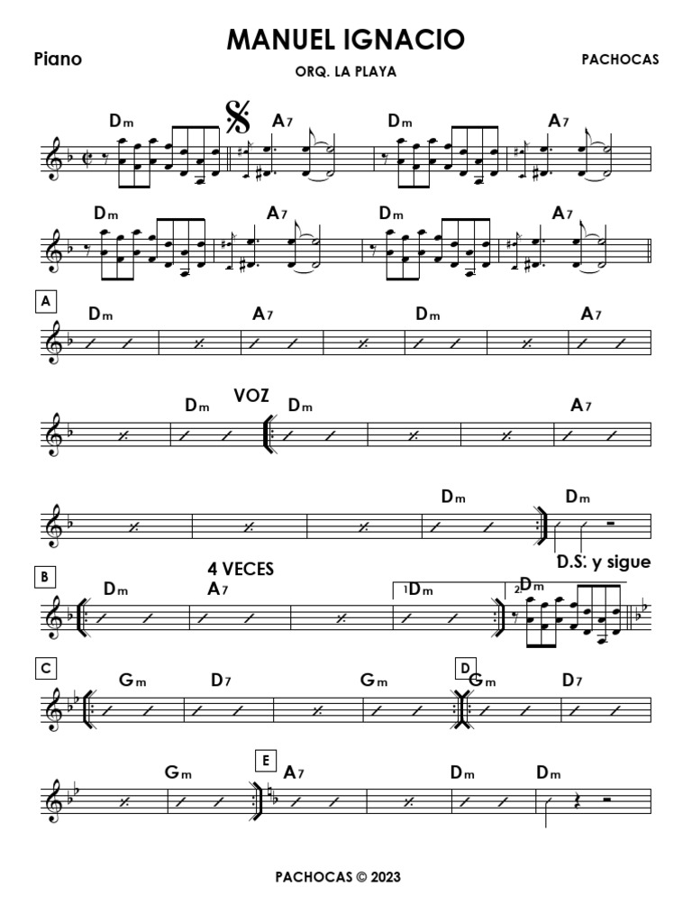 Manuel Ignacio - Piano | PDF
