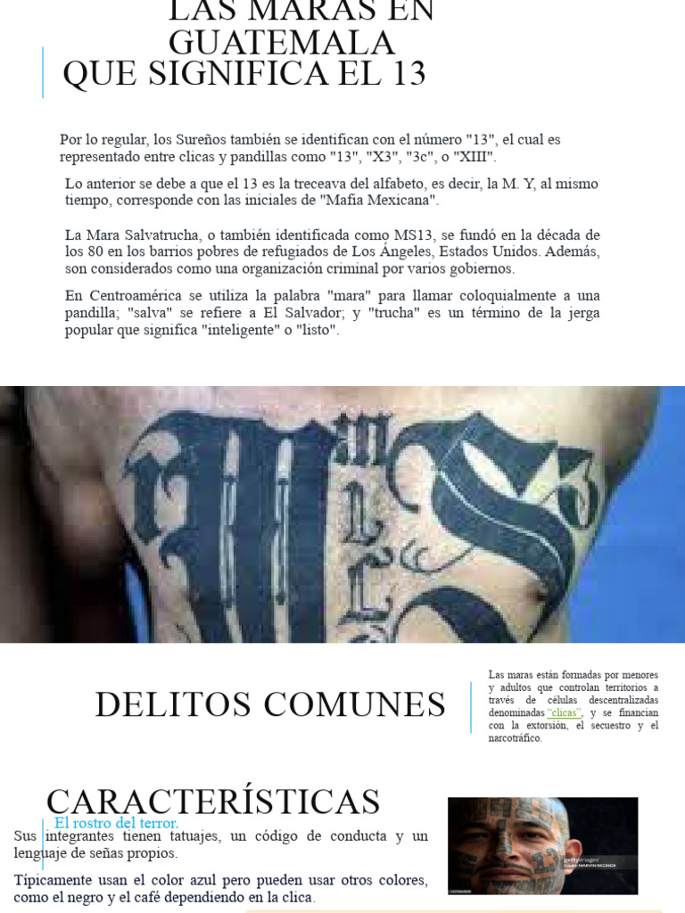 Significado del 13 en las Maras | PDF | Sra. 13 | Crimen organizado