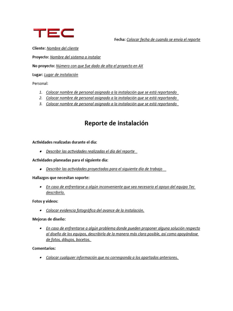 Reporte de Instalación | PDF | Informática