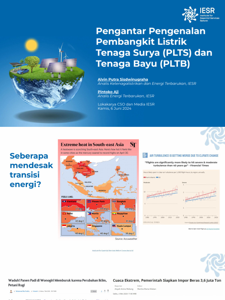 Pengenalan PLTS dan PLTB oleh Alvin S. | PDF