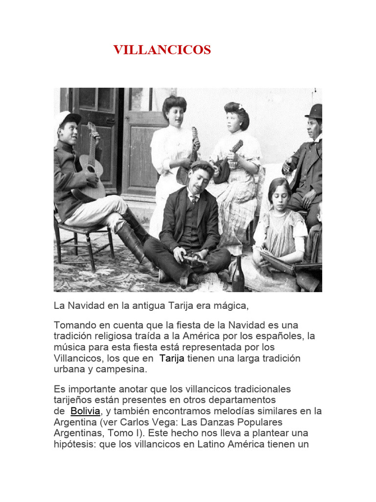 Villancicos y Tradición en Tarija | PDF